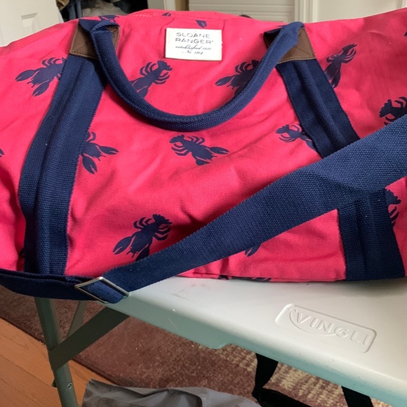 Sloane Ranger | Bags | Sloane Ranger Duffle Bag Lobsters Bright Pink ...